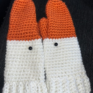 Goose Mittens Custom Size Crochet Pattern Instant Download - Etsy