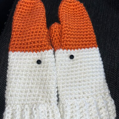 Goose Mittens Custom Size Crochet Pattern Instant Download - Etsy