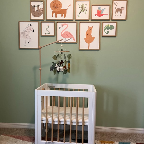 Set of Jungle Theme Nursery Prints, Safari Nursery Decor, Safari ...