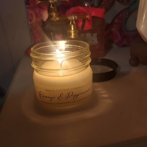 4 Oz. Soy Candle, Hand Poured Candle, Soy Candle, Farmhouse Candle ...
