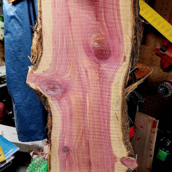 910 Wide Live Edge Aromatic Eastern Red Cedar Board Planks for Crafts ...