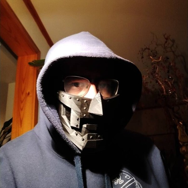 Doctor Doom Half Mask Villain Armor Cosplay Helmet Comic Inspired Prop ...