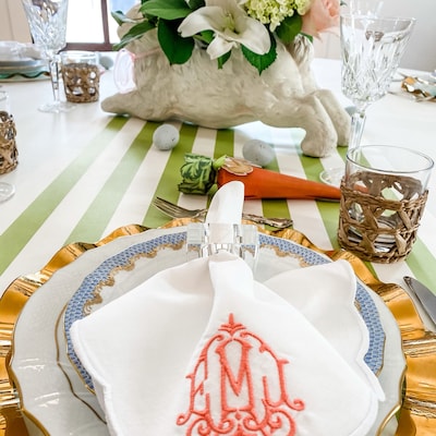 Whitlock Monogram Font 4 Inch - Etsy