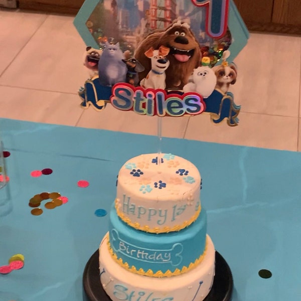 The Secret Life of Pets Cake Topper - Etsy