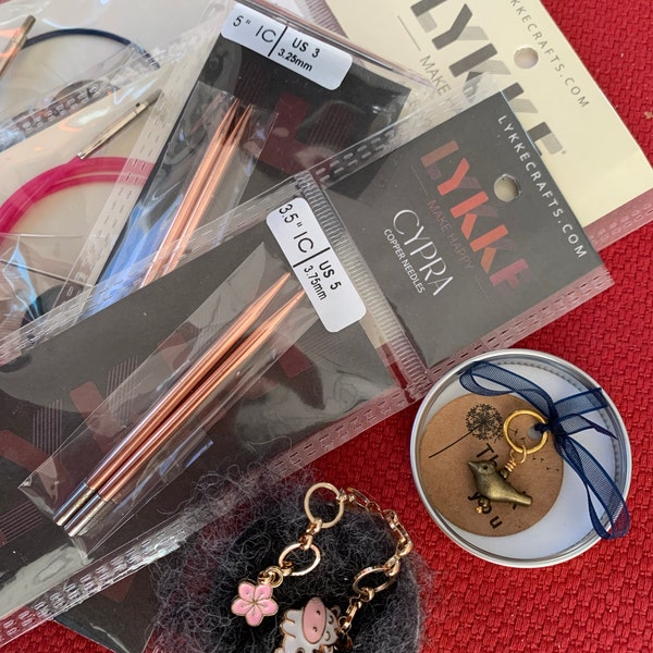 Hiyahiya Stainless Steel Fixed Circular Needles 9 Inch, 23cm, Sizes 2.5 ...