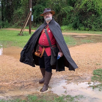 Waxed Canvas Hooded Cloak - Etsy