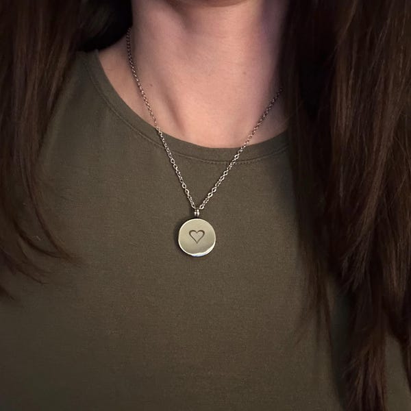 Locket for Kids, Custom Engraved Round Small Locket Necklace for ...