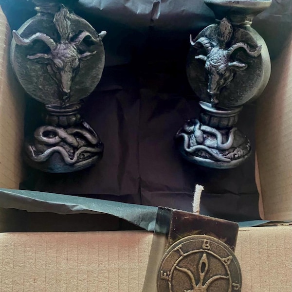 Lucifer Candle,lucifer Statue,leviathan Satanism Altar of Lucifer ...