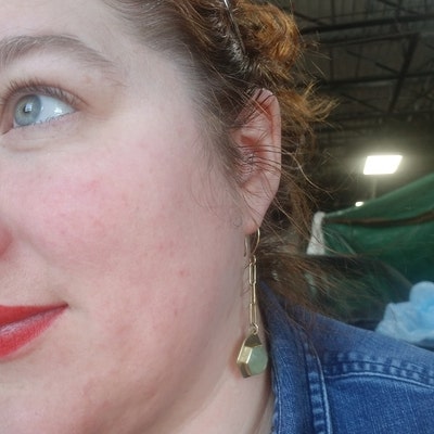 Sterling Silver Spiral Wave // Modern Ocean Rip Curl Hoop // Artisan ...