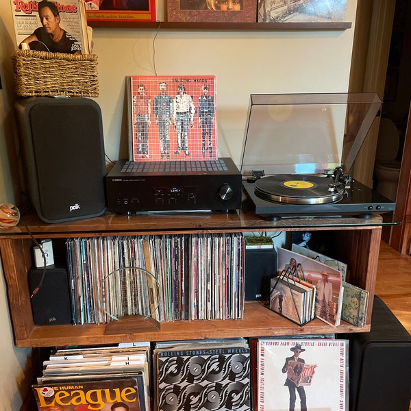 Vinyl Record Album Storage Display Rack (medium Front) - Etsy