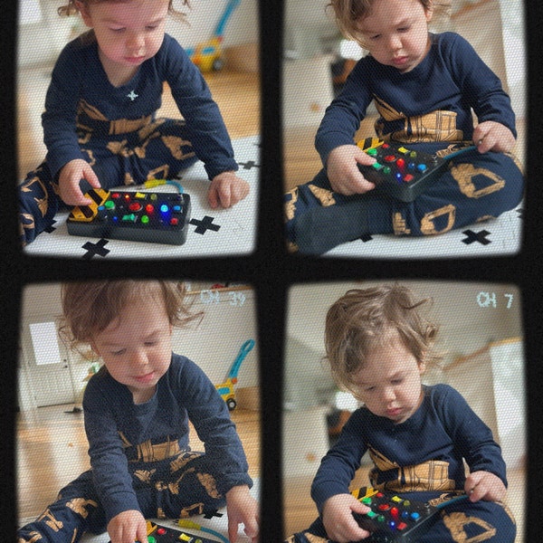 Mission Control Panel for Toddler Busy Board LED Light Toy Switch Box ...