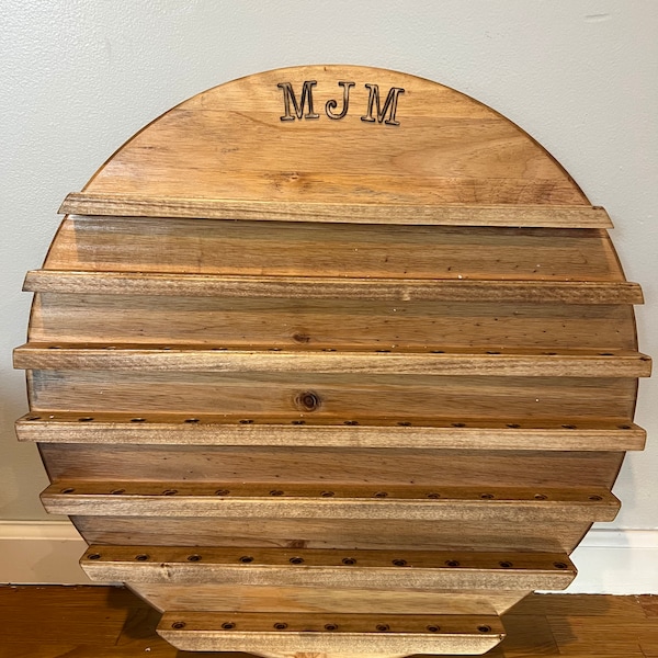 Golf Ball Display Round - Holder- Personalization Options Available - Etsy