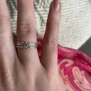 Custom 1 Mm Secret Message Ring, Hidden Quote Jewelry, Initial Ring ...