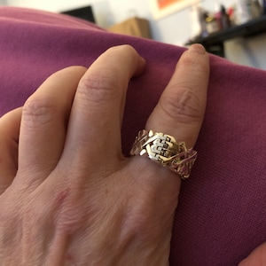 Motion Ring 2 Level 925 Sterling Silver Round Design Hypnosis Ring ...