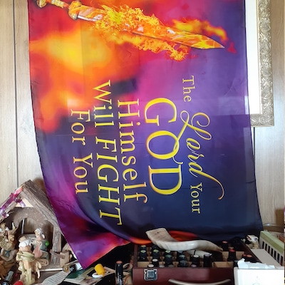 Worship Flag Jesus Flag Praise and Worship the Blood of Jesus - Etsy