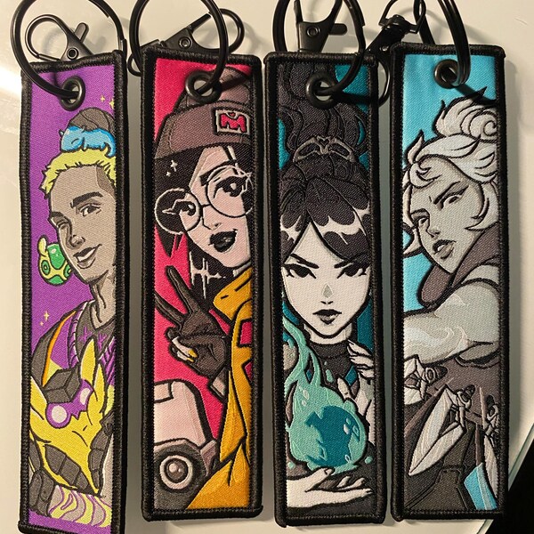 Valorant Keychain Luggage Tags | Embroidered Key Tags | Embroidered ...