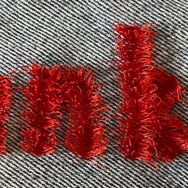 Cute Fluffy Fringed FONT Machine Embroidery Designs in Assorted Sizes ...