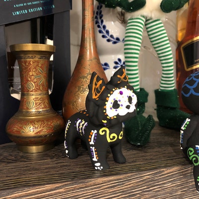 Original Sugar Skull Bunny Figurine Hand Painted 3D Printed Series 2 - Etsy