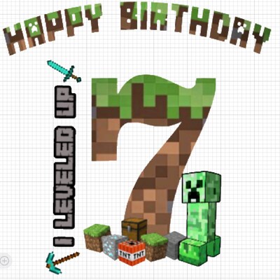Minecraft Birthday Shirt Custom Request - Etsy