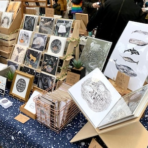 Print Display Stands A3 A4 or A5 Flat Packing Ideal for | Etsy UK