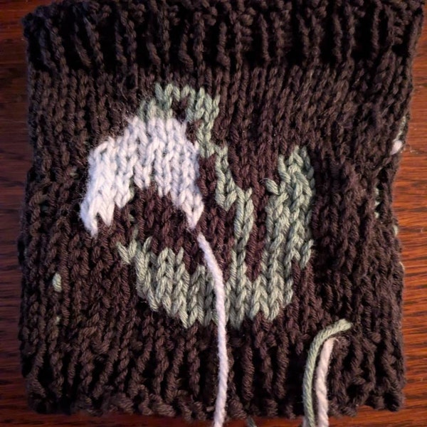 March Colourwork Knitting Patterns - Vintage Tulips, Tulip Pattern ...