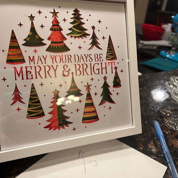 3D CHRISTMAS TREE FOREST Svg - Christmas Shadow Box Svg - for Cricut ...