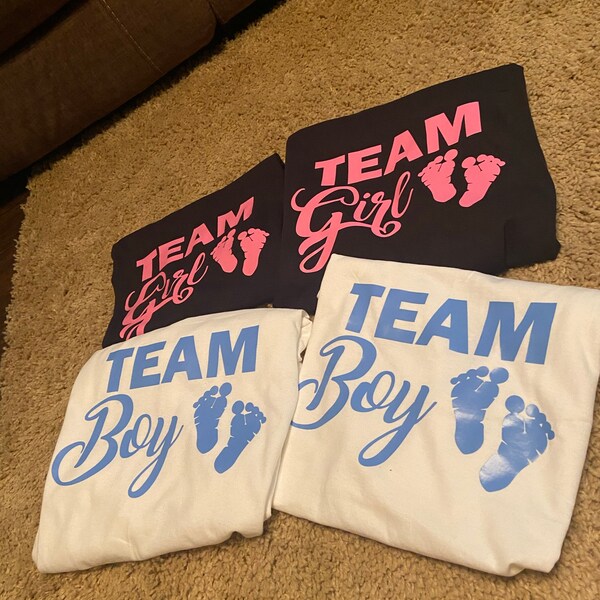 SVG, Team Boy, Team Girl, Cut File, Gender Reveal, Party, Baby Girl ...