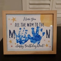 Buy I Love You to the Moon Birthday Card for Dad From Kid, Printable ...