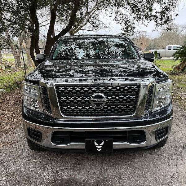 Venom Eyes License Plate - Evil Villain - Aluminum Black and White ...