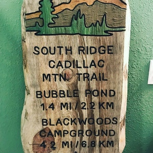 Rustic Trail Signs Peak Signs Colorado 14ers Weathered | Etsy