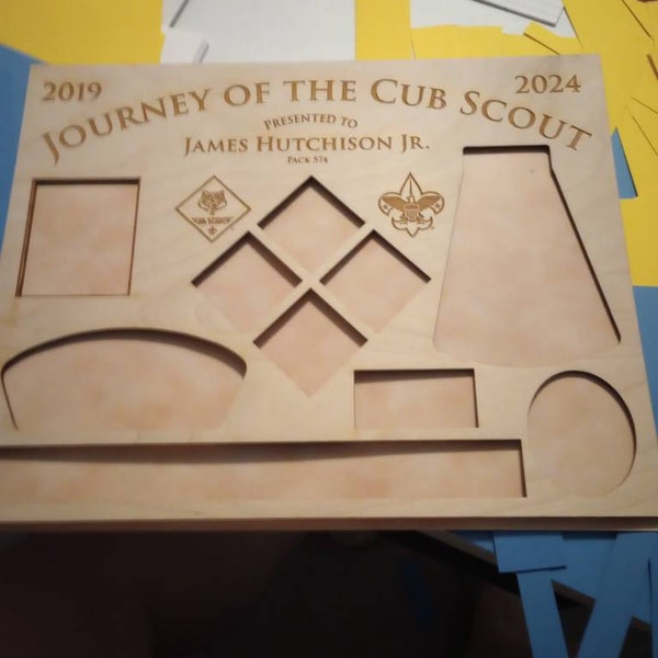 Honor the Achievement - Journey of the Cub Scout Plaque, 11x14 Wood ...