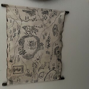 Map of Dinotopia on Handmade Scroll, Land Apart From Time Map, the ...