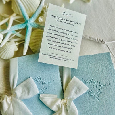 Antique Blue Letterpress Reserved Sign Set of 8 for Wedding and Special ...