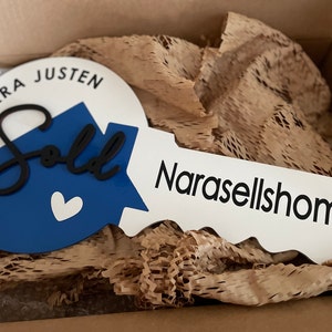 Blue Sold Key Sign for Realtors Realtor Gift Blue Sold Key | Etsy