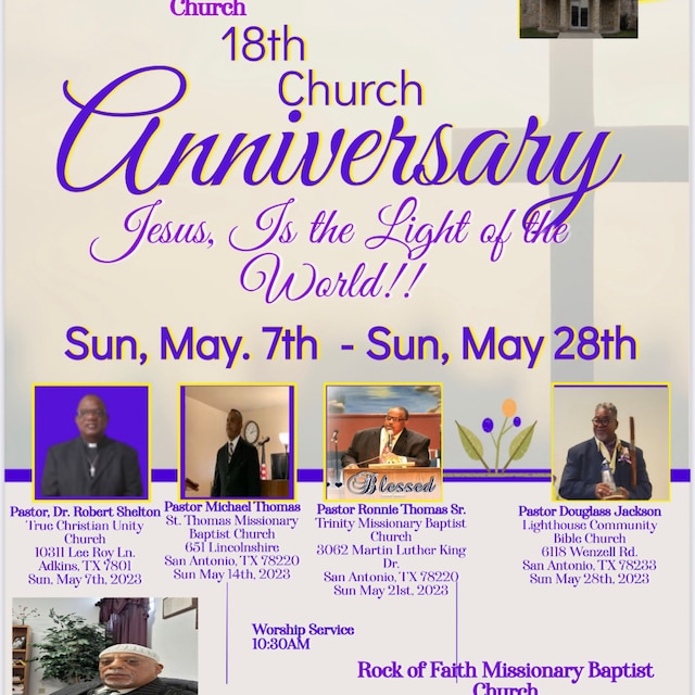 Church Anniversary Themes And Scriptures