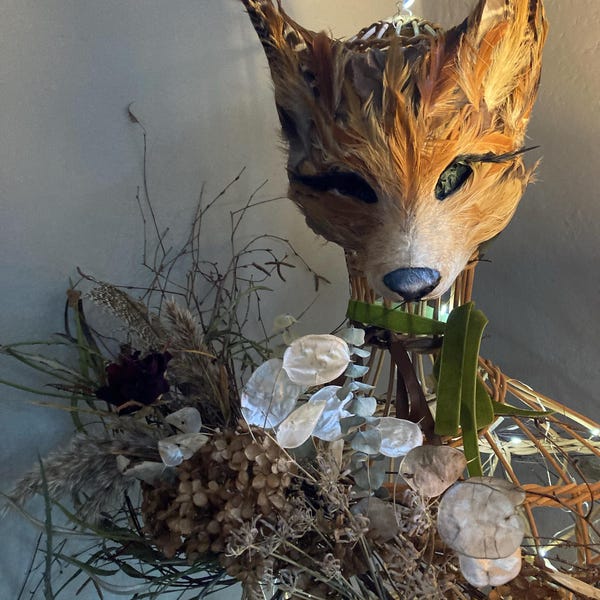 Luxury Red Fox Mask, Unisex Adult Fox Mask, Woodland Animals, Festival ...