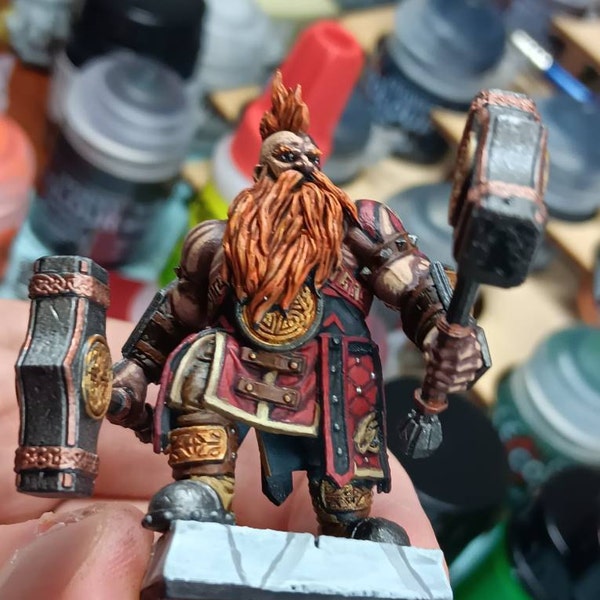 Colonel Thierry Du Lion D'argent Paladin Bust to Paint Dungeons Dragons ...