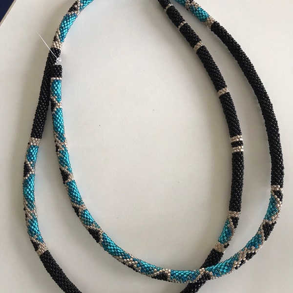 PDF Pattern for Bead Sea Snake Crochet Necklace and PNG File Jewelry ...