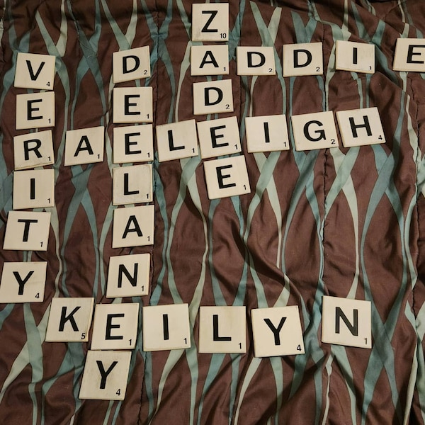 3x3 Scrabble Tiles, Scrabble Letters - Scrabble Wall Decor, Scrabble ...