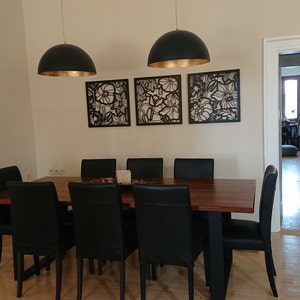 ART DECO Large Wooden Wall Panels Set of 3 Panels Elegant | Etsy