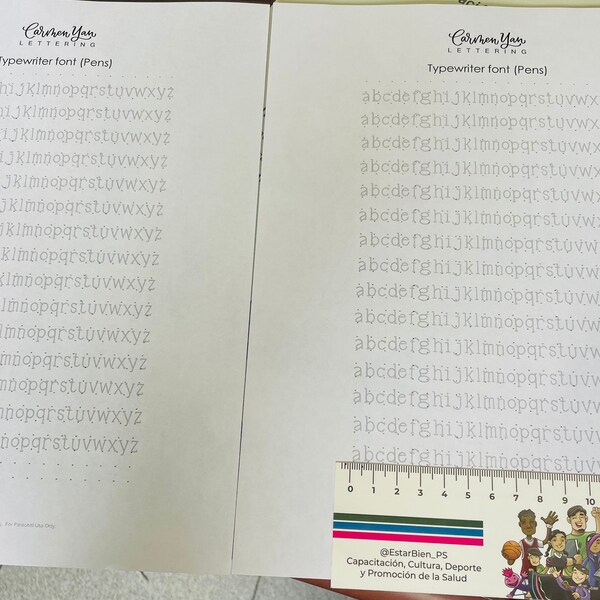 Bouncy Lettering Lowercase Printable (carmen Yan Lettering) - Etsy