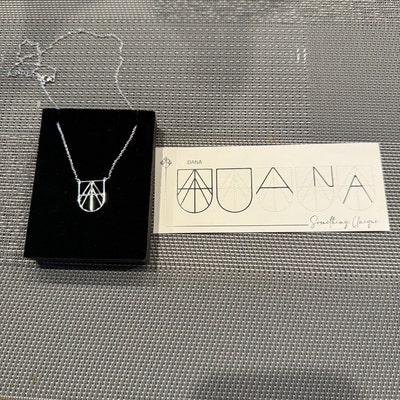 Jennifer Name Necklace Unique Design Name Logo Necklace Name Necklace ...