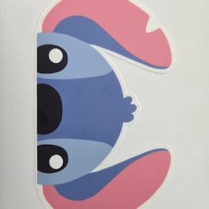 Stitch Peeker Transparent Car Decal/ Lilo Aloha Hawaiian Peekaboo ...