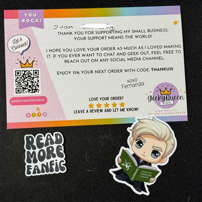 Custom Reader Sticker Stickers for Book Lovers bookish Sticker Book ...