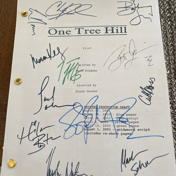 One Tree Hill Signed Script Chad Michael Murray, James Lafferty, Sophia ...