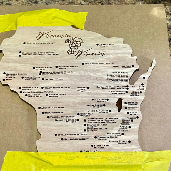 Wisconsin Supper Club Map Sign-choose Your Wood - Etsy