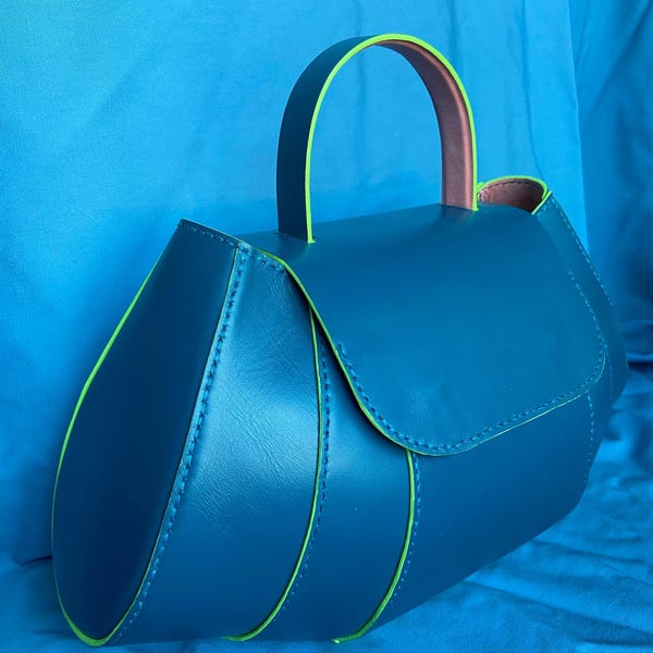 PDF and DXF Pattern Tophandle Shoulder Bag Template DIY Leather Bag ...