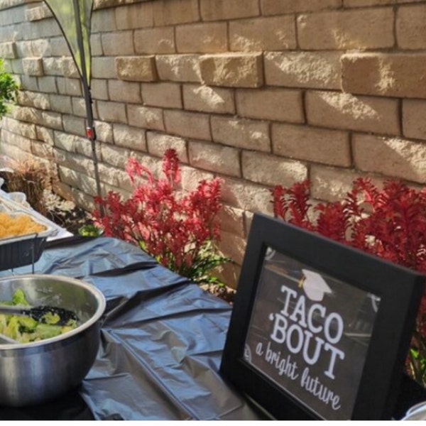 Printable Taco 'bout a Bright Future Graduation Sign, Graduation Taco ...