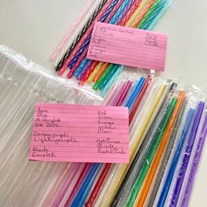 11 Inch Black & Clear Swirly Straws Reusable 11 Inch Clear Straws With ...