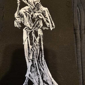 Spider Web Collar Screen Printed Patch Horror Punk Black Metal Goth - Etsy